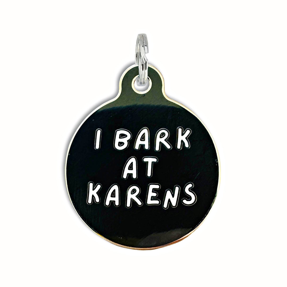 Bad Tags - Dog ID Tag with Personalized QR Code - I Bark at Karens ...